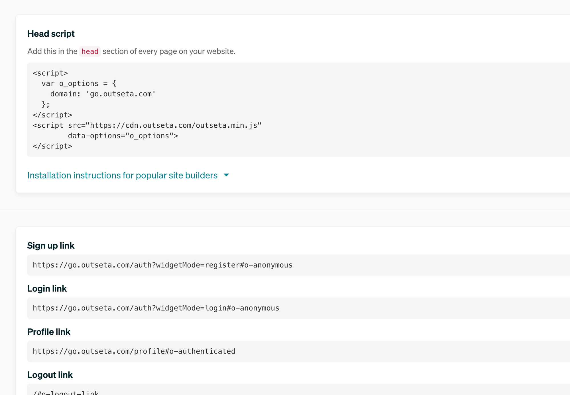 Authentication & SSO | Outseta
